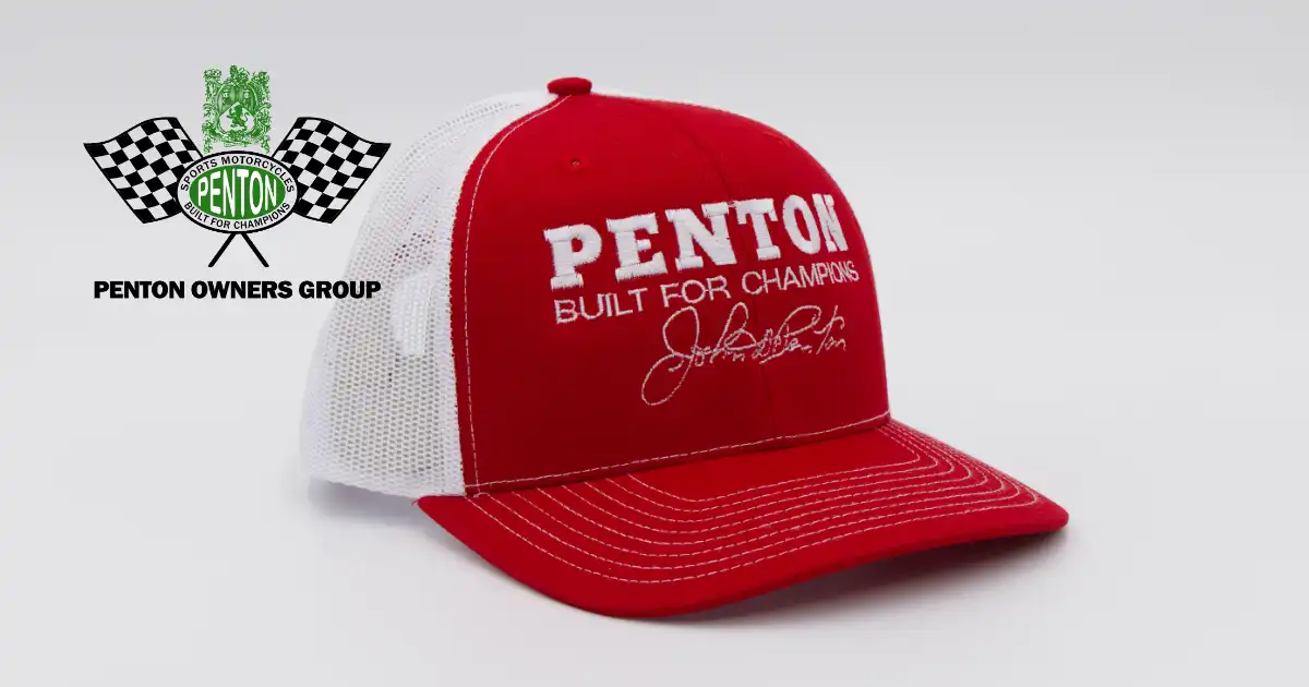 John Penton Signature Hat - Red/White